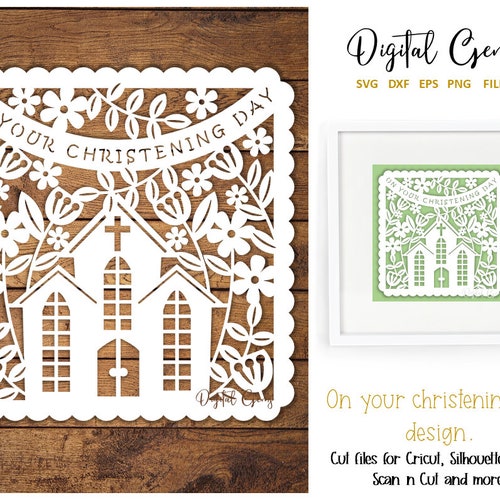 First Holy Communion Paper Cut Svg / Dxf / Eps Files and Pdf / - Etsy