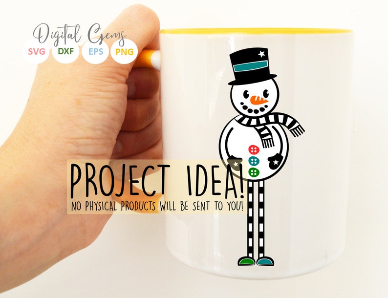 Snowman Snow Man Svg / Dxf / Eps / Png Files. Download. - Etsy