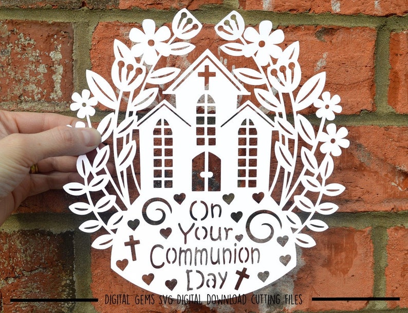 Communion Paper Cut Svg / Dxf / Eps / Files and Pdf / Png | Etsy