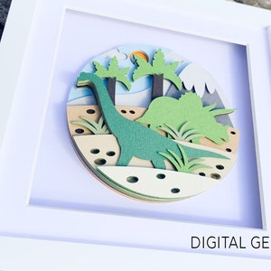 Dinosaur Shadow Box SVG | Digital Download. Works With Cricut Joy ...
