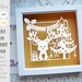 Christmas Reindeer Paper Cut Svg / Dxf / Eps / Files and Pdf / Png ...