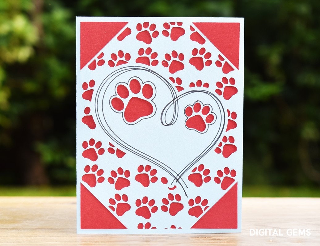 Dog Card Design Bundle Best Selling Svg Files. Digital - Etsy