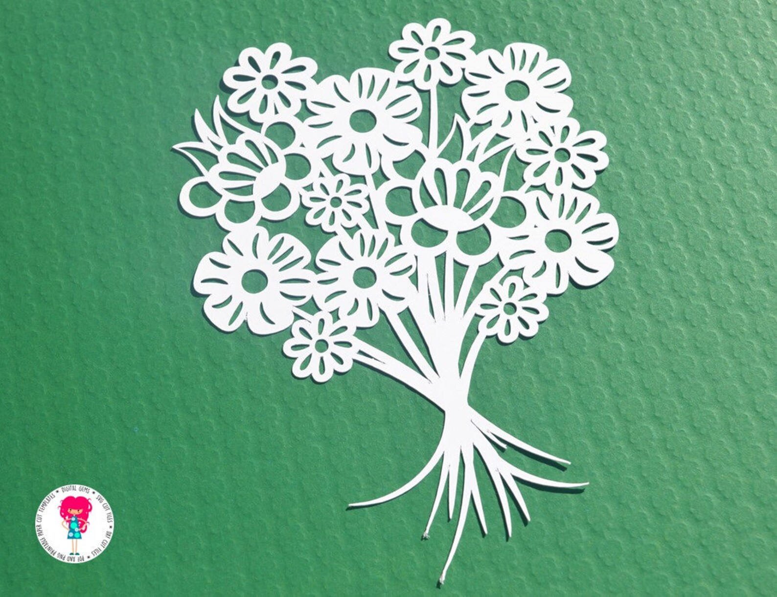Flower Bouquet SVG / DXF / EPS Files and Pdf / Png Printable | Etsy