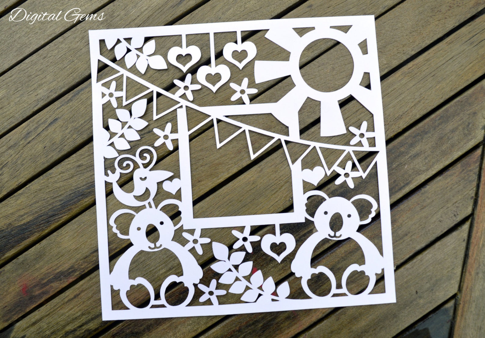 Koala Photo Frame Design. Svg / Dxf / Eps / Png Files and Pdf / Png ...