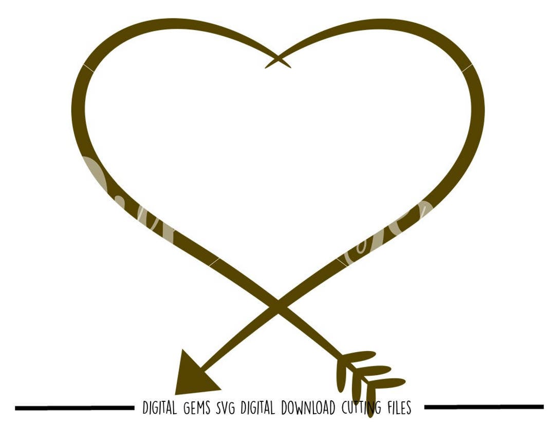 Heart Frame Svg / Dxf / Eps / Png Files. Digital Download. Compatible ...