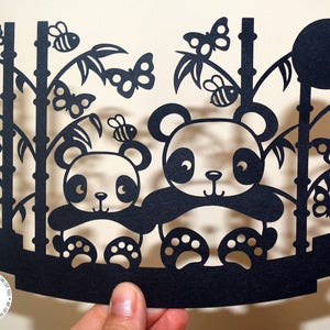 Panda Paper Cut Svg / Dxf / Eps / Files and Pdf / Png Printable ...