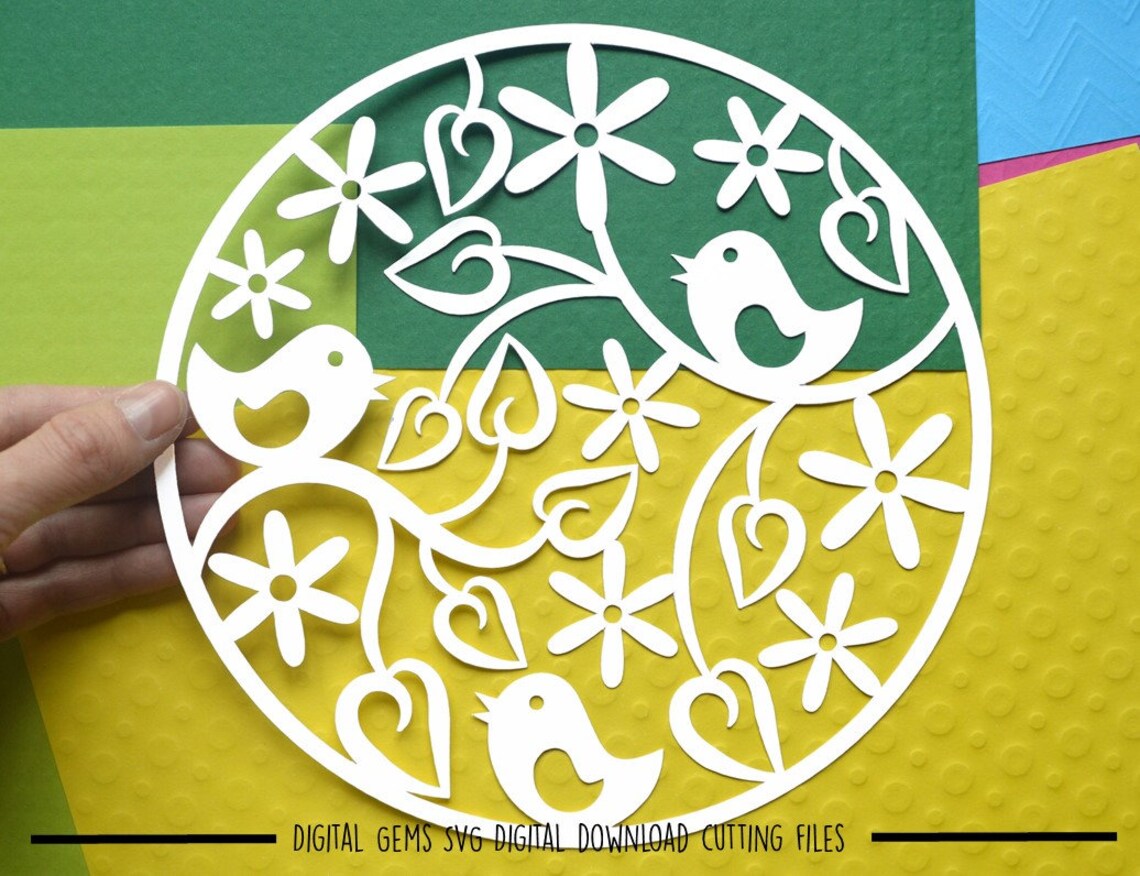 Bird Paper Cut Svg / Dxf / Eps / Files and Pdf / Png Printable - Etsy