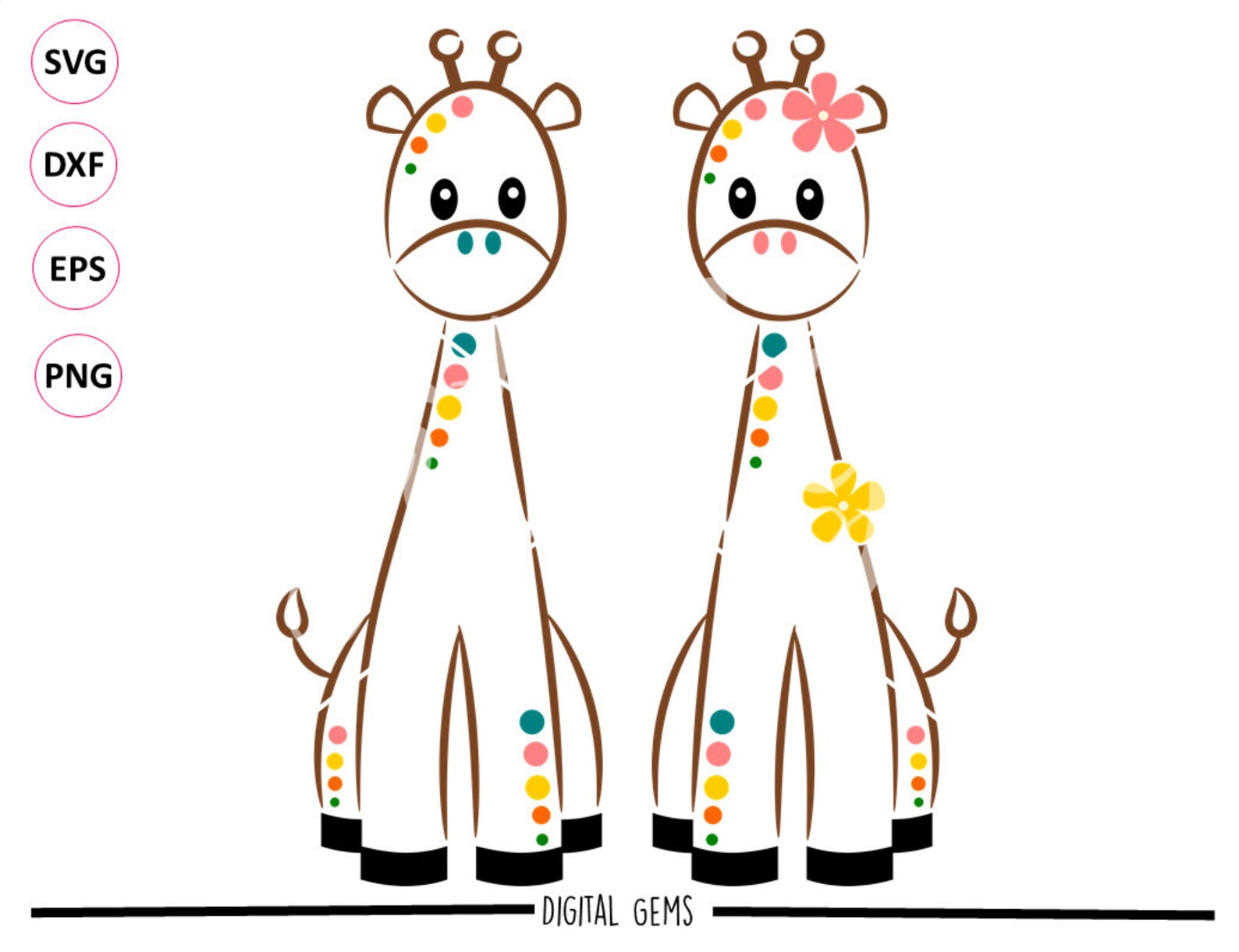 Giraffe Svg / Dxf / Eps Files. Digital Download. Compatible With ...