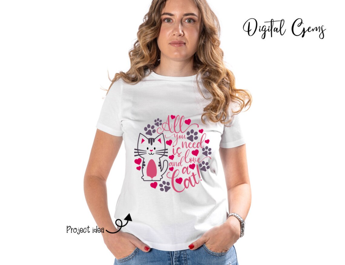 Cat Design. Svg / Dxf / Eps / Png Files. Digital Download. - Etsy