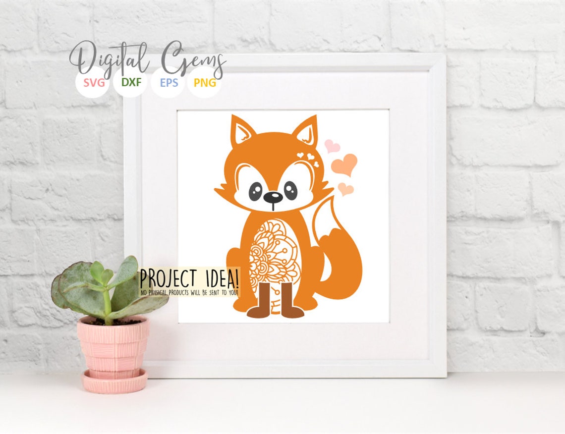 Fox Svg / Dxf / Eps / Png Files. Digital Download. Compatible With ...