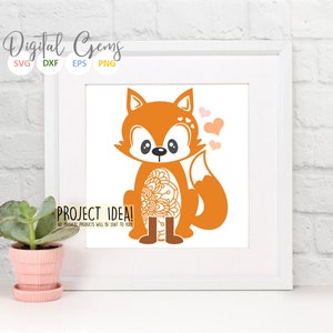 Fox Svg / Dxf / Eps / Png Files. Digital Download. Compatible With ...