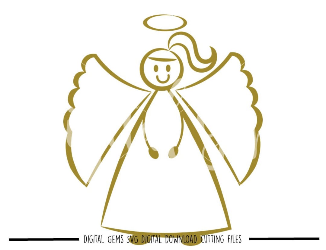 Angel, Christmas Svg / Dxf / Eps / Png Files. Digital Download ...