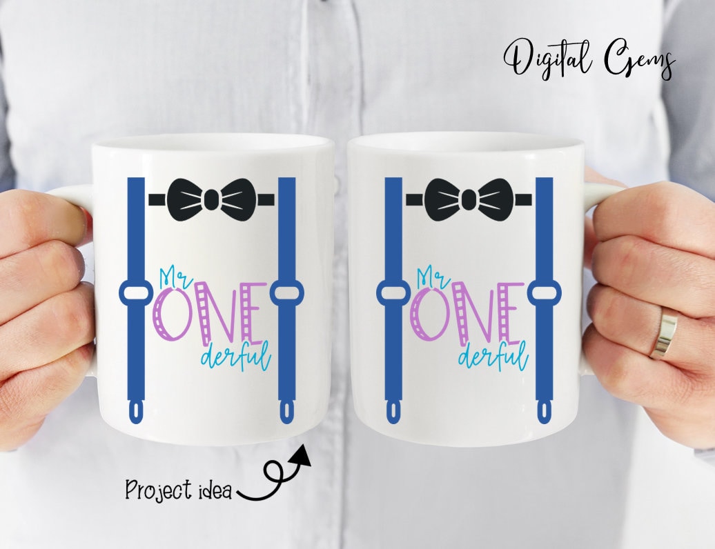 Mr ONE Derful Design Svg / Dxf / Eps / Png Files. Digital - Etsy