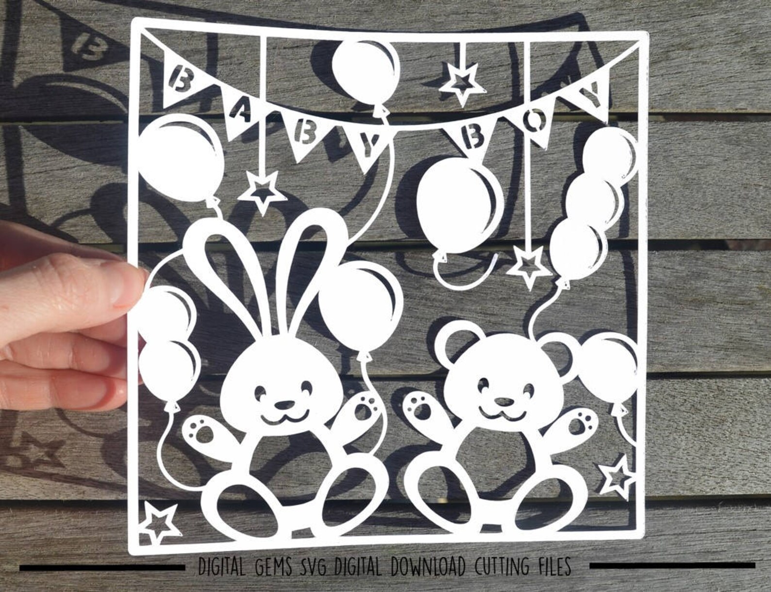 Baby Boy Paper Cut Svg / Dxf / Eps / Files and Pdf / Png | Etsy