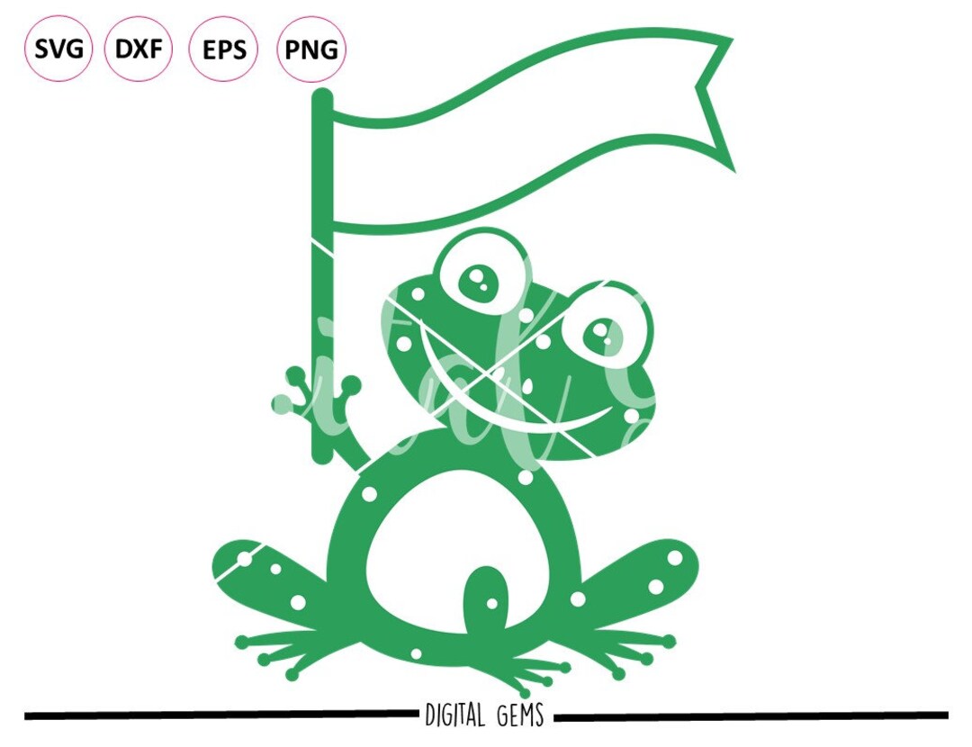 Frog Svg / Dxf / Eps / Png Files. Digital Download. Compatible With ...