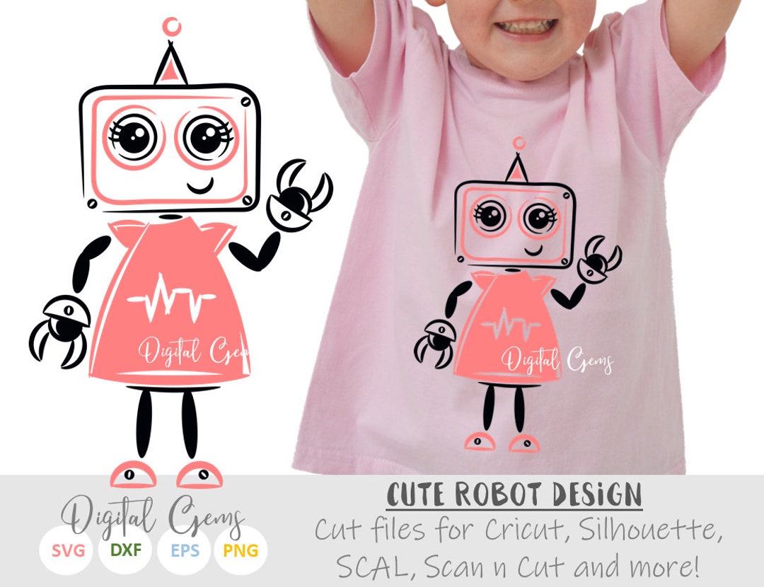 Girl Robot Svg / Dxf / Eps / Png Files. Download. Compatible With ...