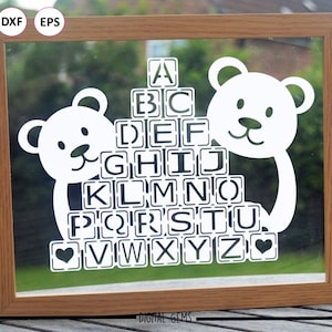 Teddy Bear Paper Cut Svg / Dxf / Eps / Files and Pdf / Png Printable ...
