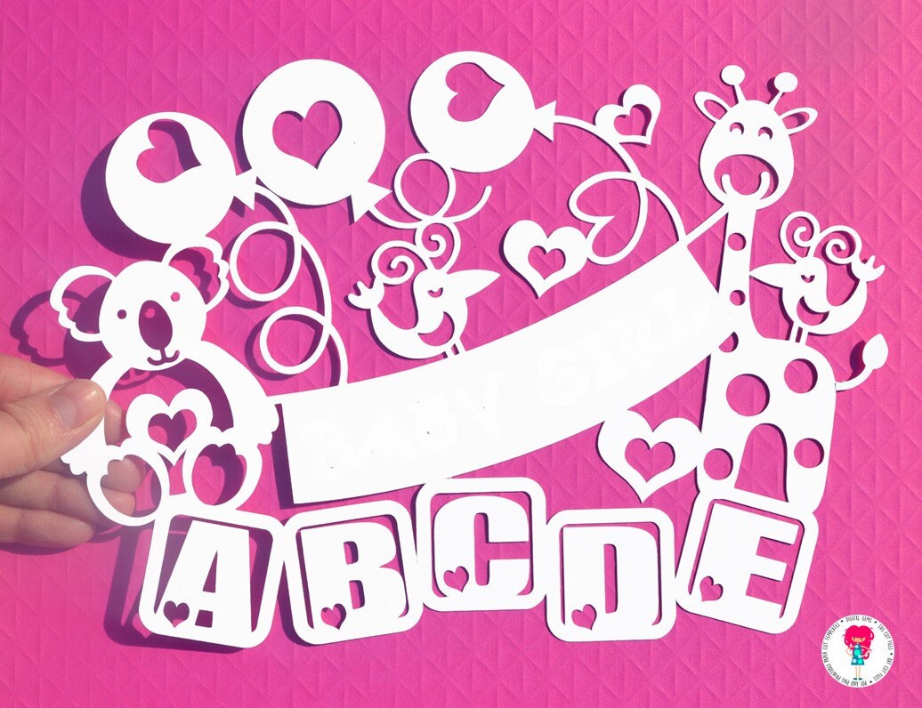 Abc Paper Cut Svg / Dxf / Eps / Files and Pdf / Png Printable Templates ...