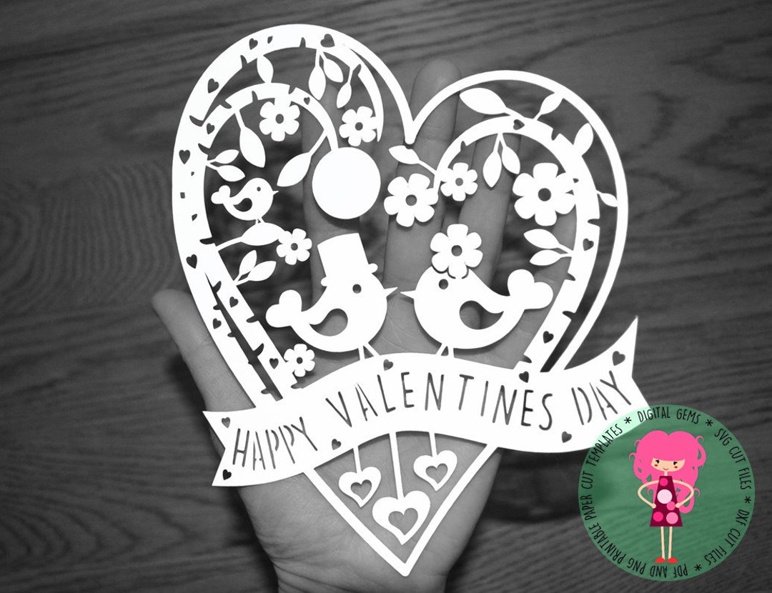 Happy Valentines Day Svg / Dxf / Eps Files and Pdf / Png Printable ...
