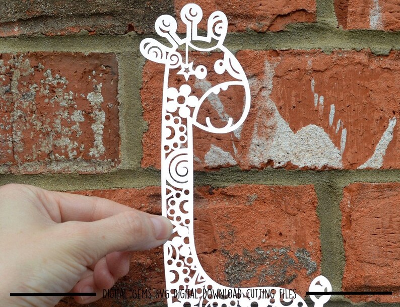 Giraffe paper cut svg / dxf / eps / files and pdf / png | Etsy