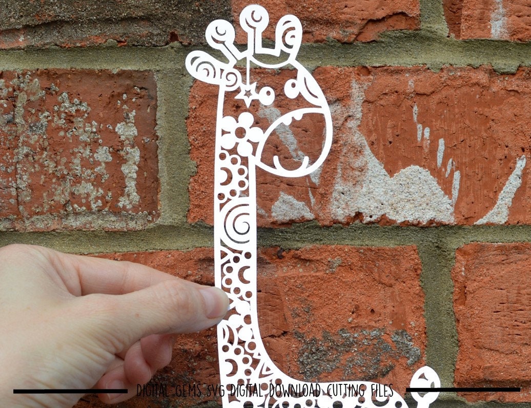 Giraffe Paper Cut Svg / Dxf / Eps / Files and Pdf / Png Printable ...