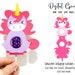 Unicorn Lollipop Holder Design, Svg / Dxf / Eps Files. Digital Download ...