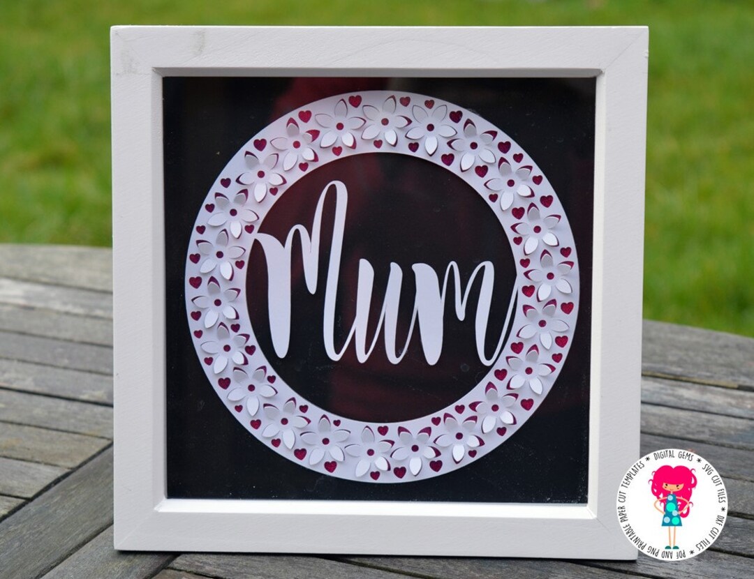 Mum 3D Flower Paper Cut Svg / Dxf / Eps / Files and Pdf / Png Printable ...