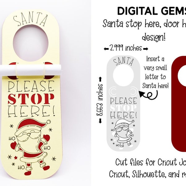 Santa Door Hanger - Etsy