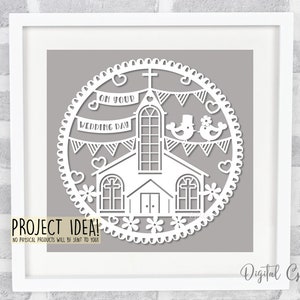 Wedding Paper Cut Design. Svg / Dxf / Eps / Png Files and Pdf / Png ...