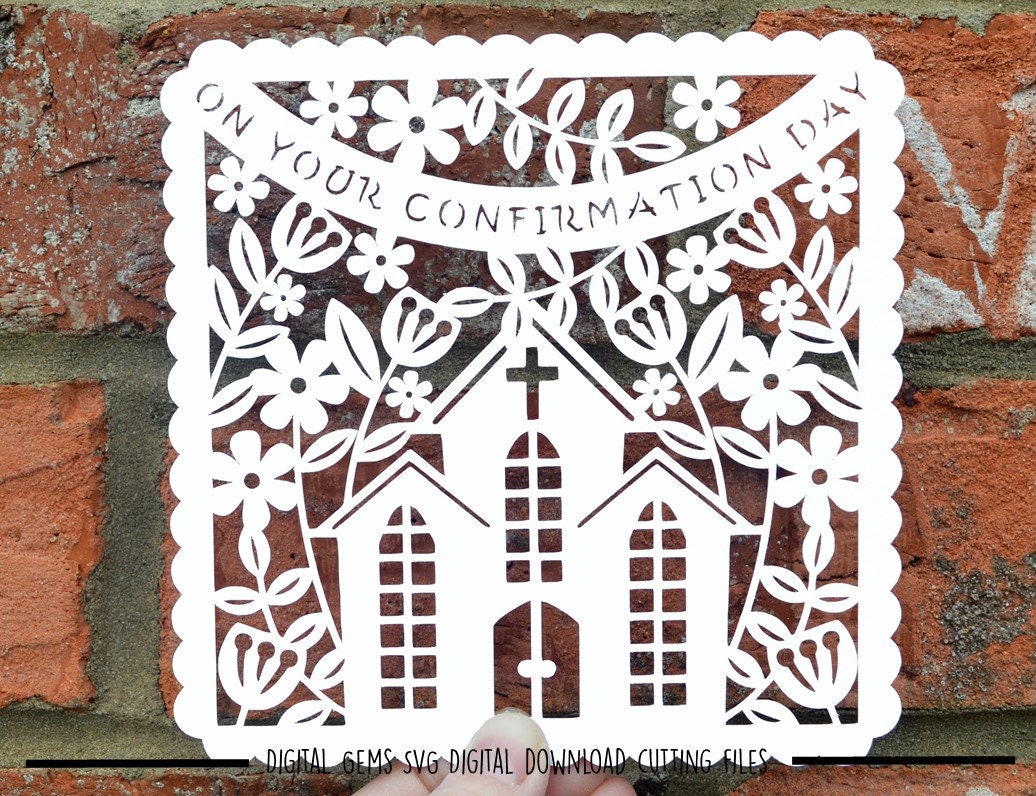 Confirmation Paper Cut Svg / Dxf / Eps Files and Pdf / Png Printable ...