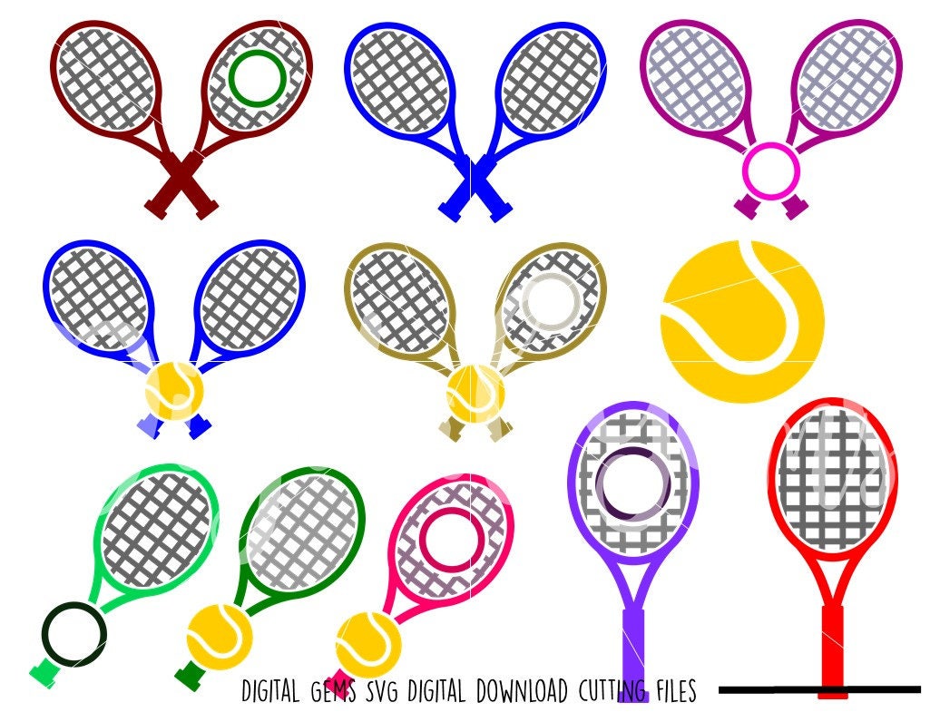 Tennis Svg / Dxf / Eps / Png Files. Digital Download. Compatible With ...