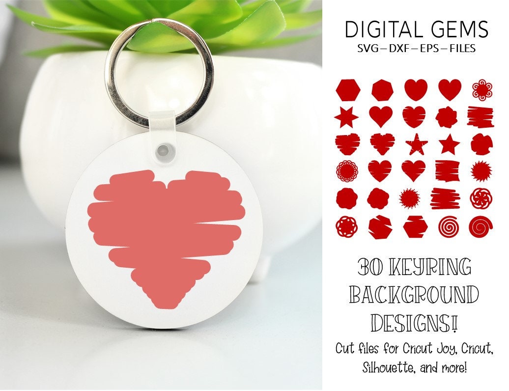 Keyring Background Shape Files Svg / Dxf / Eps / Png Files. - Etsy
