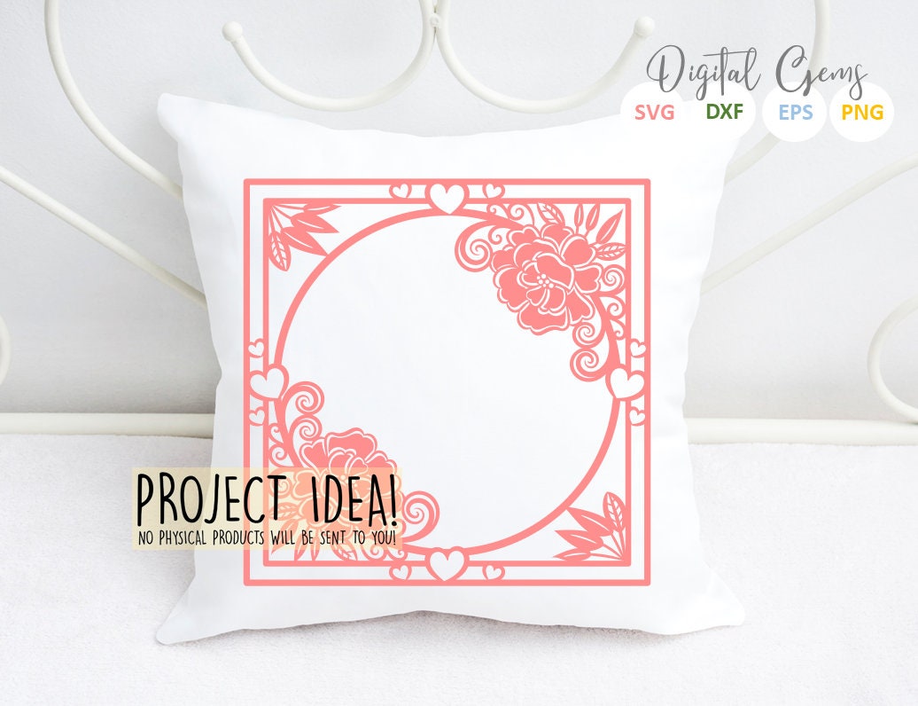 Frame Paper Cut Design. Svg / Dxf / Eps / Files and Pdf - Etsy