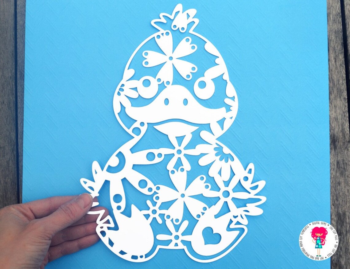 Duck Paper Cut Svg / Dxf / Eps / Files and Pdf / Png Printable - Etsy