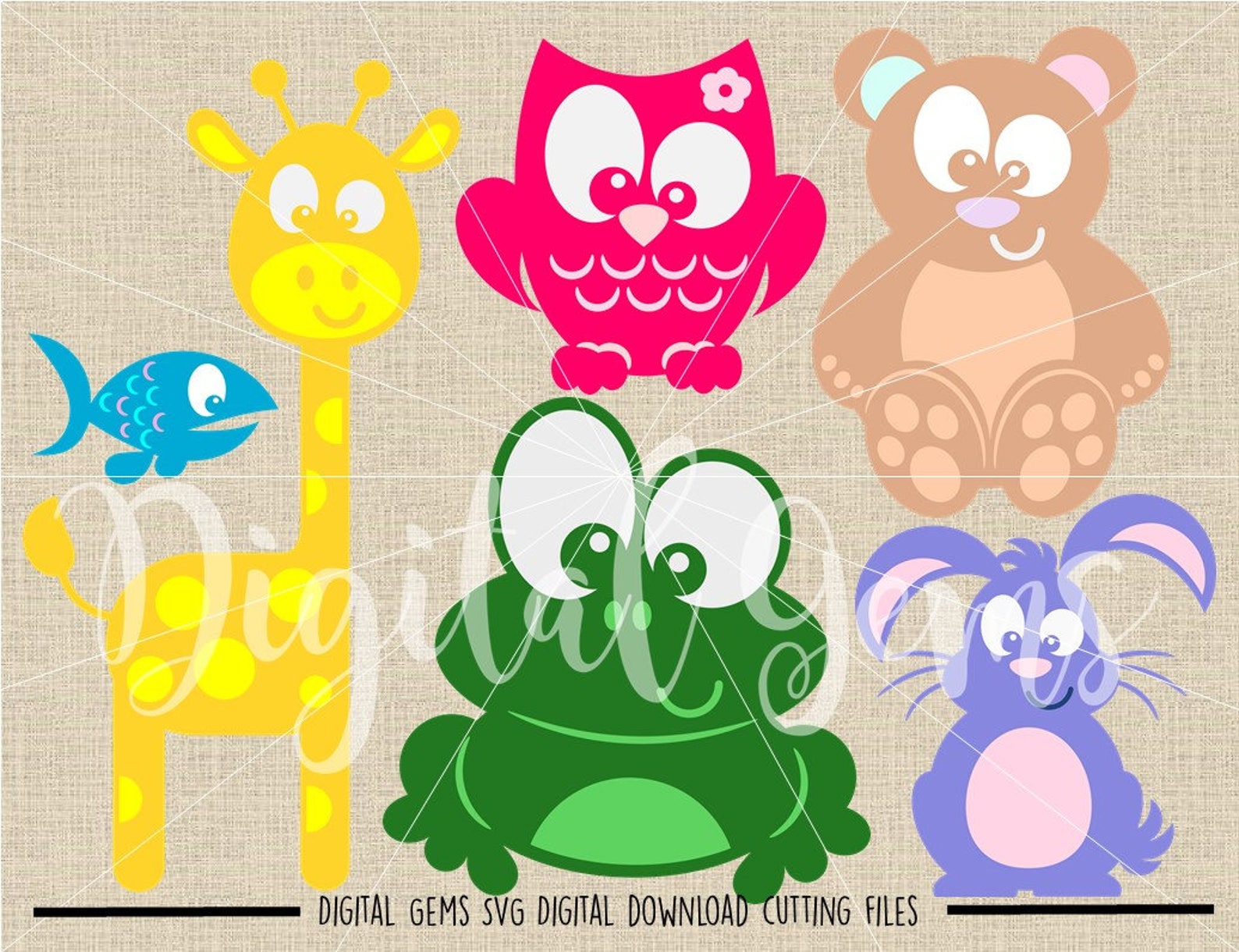 Animals Svg / Dxf / Eps / Png Files. Digital Download. Compatible With ...