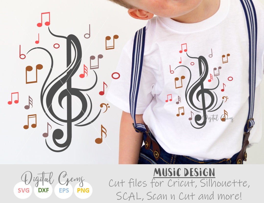 Treble Clef Music Note Svg / Dxf / Eps / Png Files. Download ...