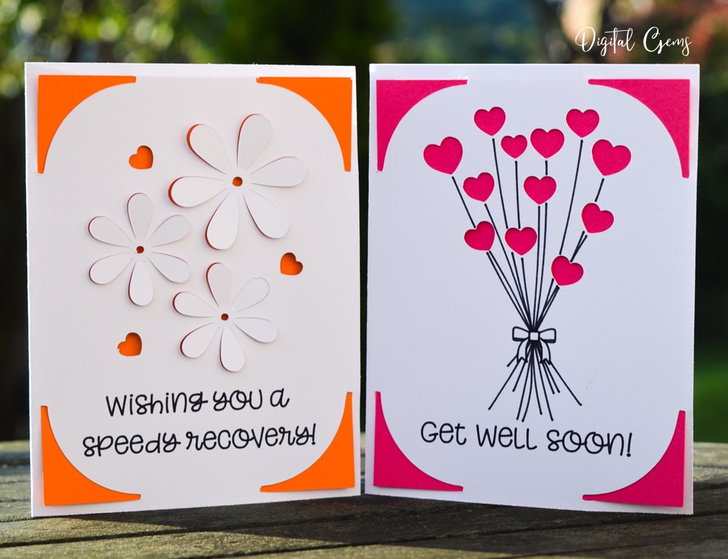 Get Well Card Designs Svg / Dxf / Eps Files. Digital - Etsy