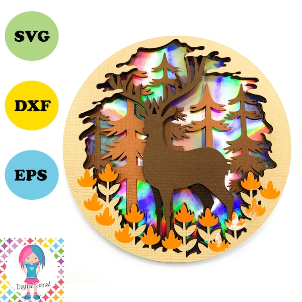 Hunting Shadow Box Svg - Etsy