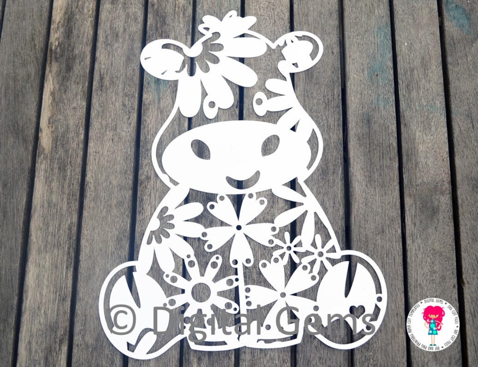 Cow Paper Cut Svg / Dxf / Eps / Files and Pdf / Png Printable - Etsy