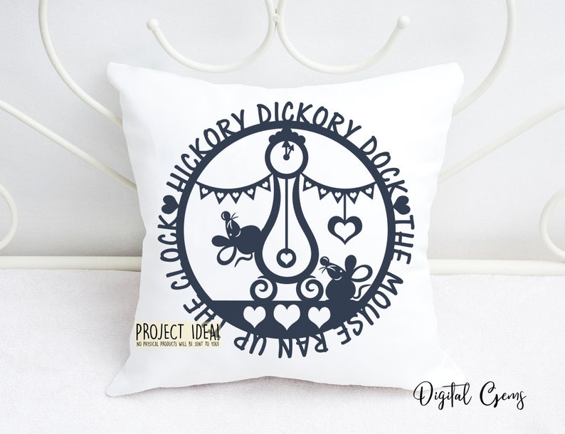 Hickory Dickory Dock Paper Cut Design. Svg / Dxf / Eps Files - Etsy UK