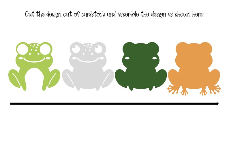 Frog SVG | Paper Craft Design. Digital Download. Works With Cricut Joy ...