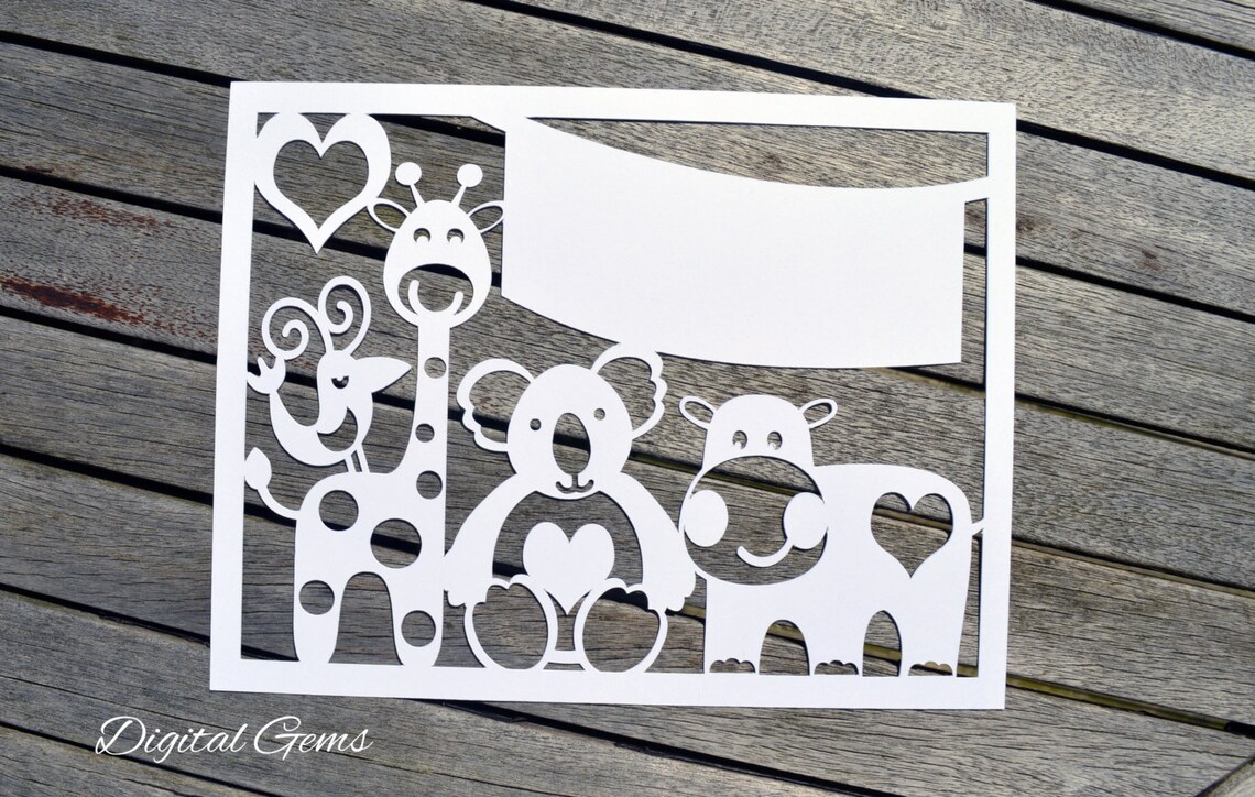 Animal Paper Cut Svg / Dxf / Eps / Files and Pdf / Png Printable ...