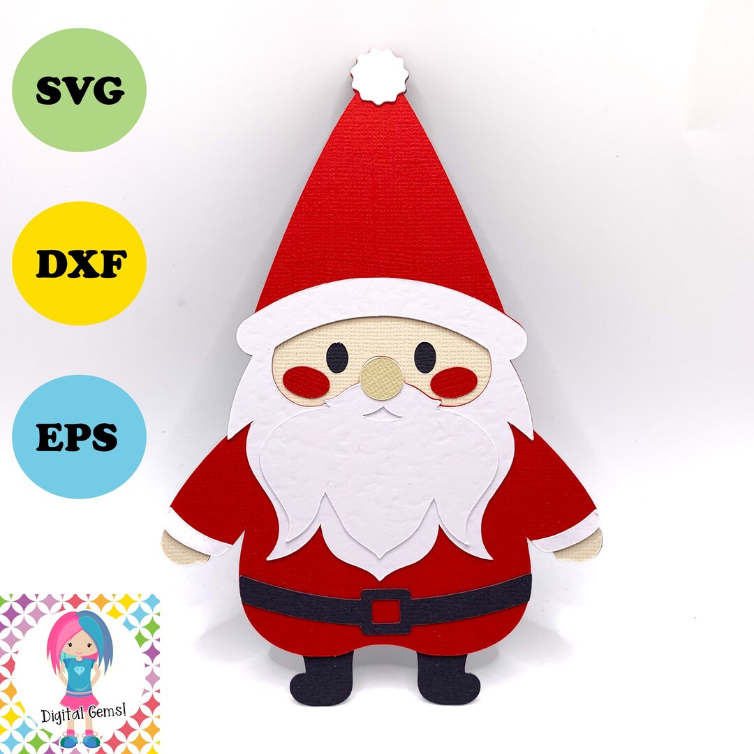 Santa Christmas SVG | Digital Download. Works With Cricut / Cricut Joy ...