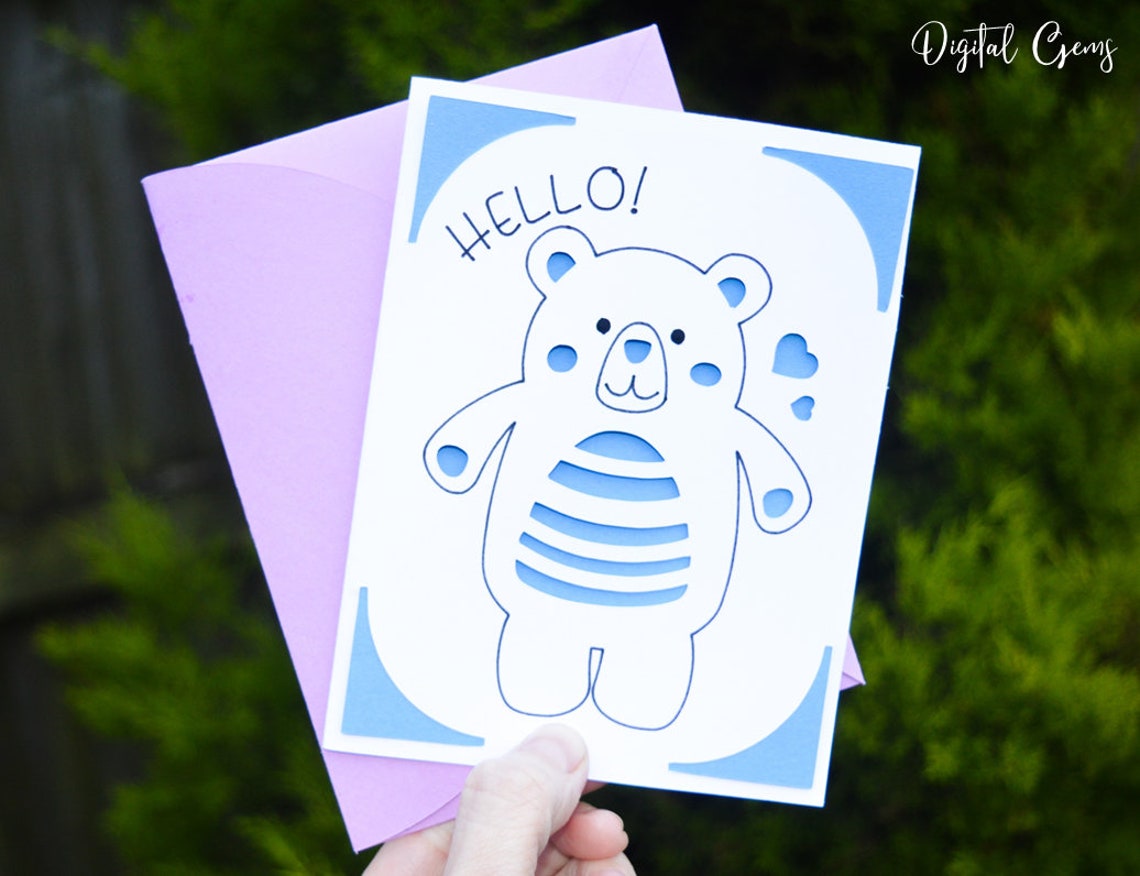 Animal Card Designs. Svg / Dxf / Eps Files. Digital Download ...