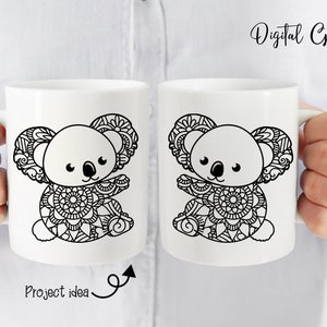 Koala Svg / Dxf / Eps / Png Files. Digital Download. Compatible With ...