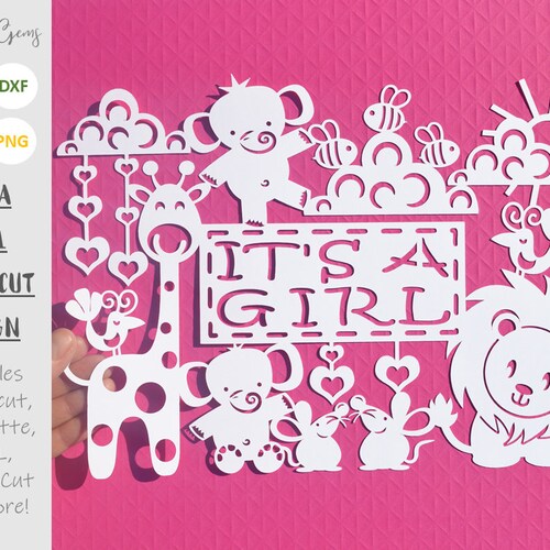 Baby Girl Dress Paper Cut Svg / Dxf / Eps / Files and Pdf / - Etsy