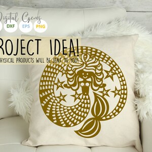 Mermaid Paper Cut Svg / Dxf / Eps Files and Pdf / Png Printable ...