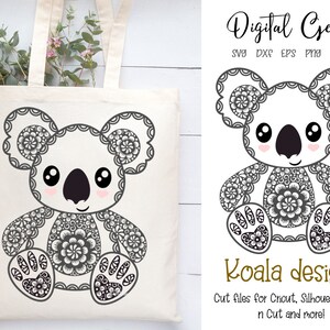 Koala Svg / Dxf / Eps / Png Files. Digital Download. Compatible With ...