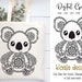 Koala Svg / Dxf / Eps / Png Files. Digital Download. Compatible With ...