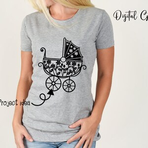 Pram, New Baby Paper Cut Svg / Dxf / Eps / Files and Pdf / Png ...